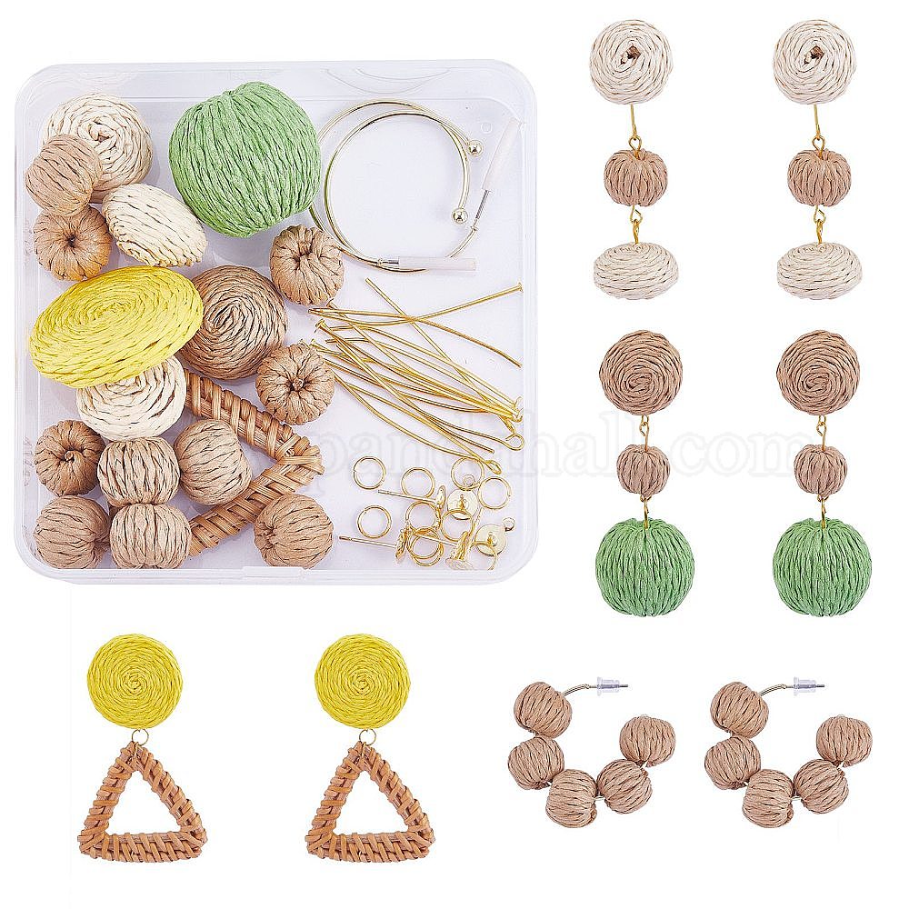 Wholesale DIY Woven Drop Earring Making Kit - Pandahall.com
