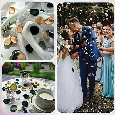 Pétalos de rosa artificiales de poliéster al por mayor para bisuterías ...