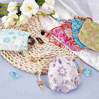 Wholesale Chinese Brocade Sachet Coin Pouches - Pandahall.com