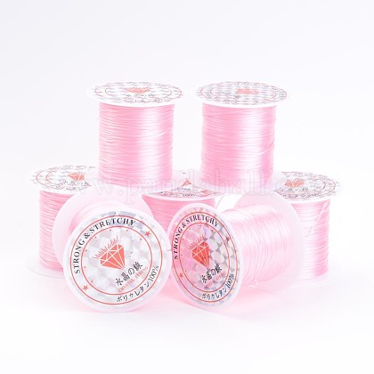 Wholesale Pearl Pink Stretch Elastic Beading Wire String - Pandahall.com