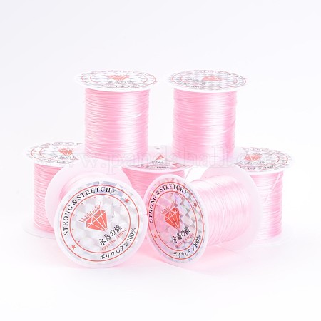 Wholesale Pearl Pink Stretch Elastic Beading Wire String - Pandahall.com
