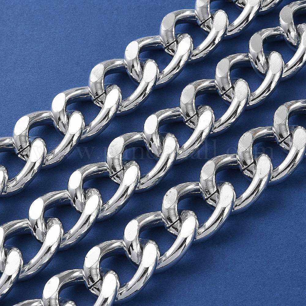 Wholesale Oxidation Aluminum Diamond Cut Faceted Curb Chains ...