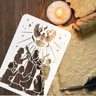 Wholesale FINGERINSPIRE Pentecost Holy Spirit Stencil 11.7x8.3 inch ...