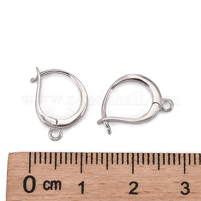 Wholesale Rhodium Plated 925 Sterling Silver Leverback Earring Findings ...