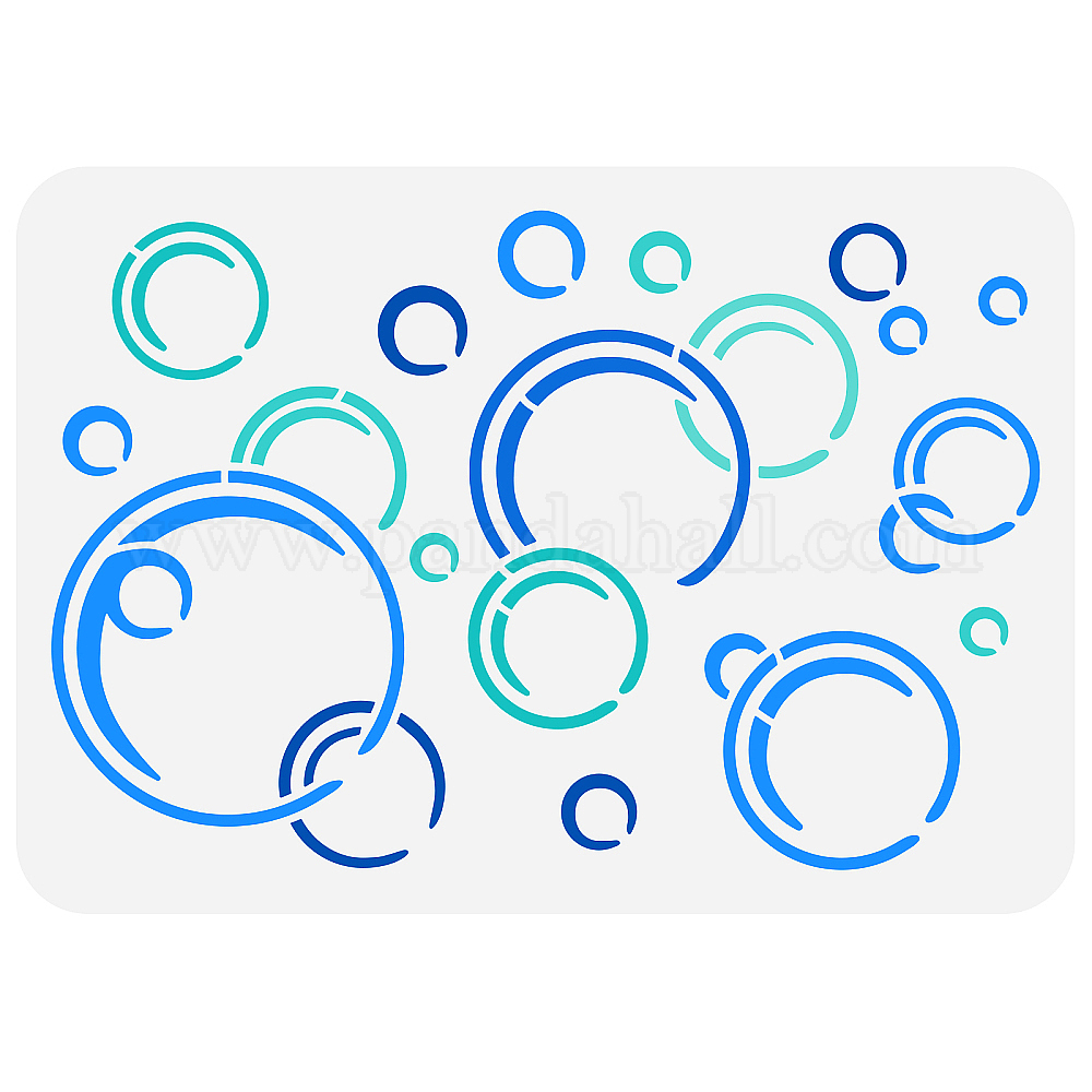 Wholesale FINGERINSPIRE Bubble Painting Stencil 11.7x8.3 inch PET ...
