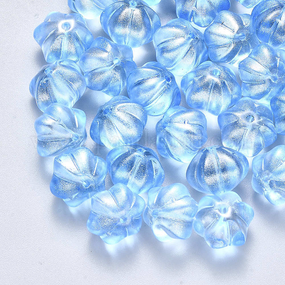 Wholesale Transparent Spray Painted Glass Beads - Pandahall.com