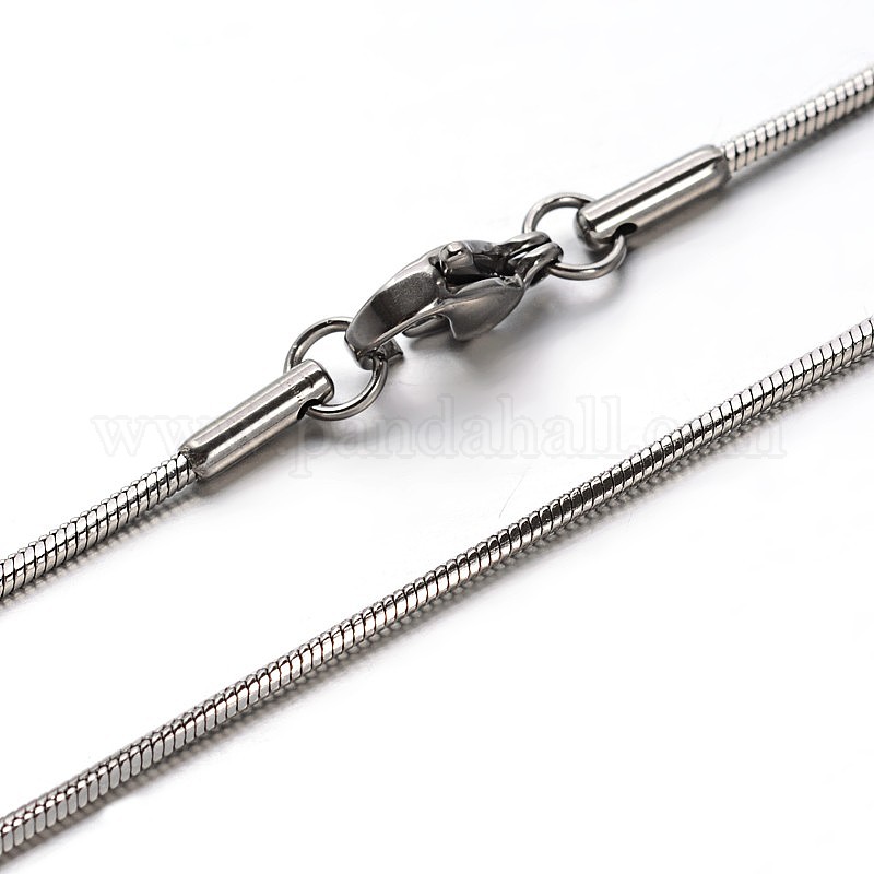 Wholesale Tarnish Resistant 304 Stainless Steel Snake Chains Necklaces ...
