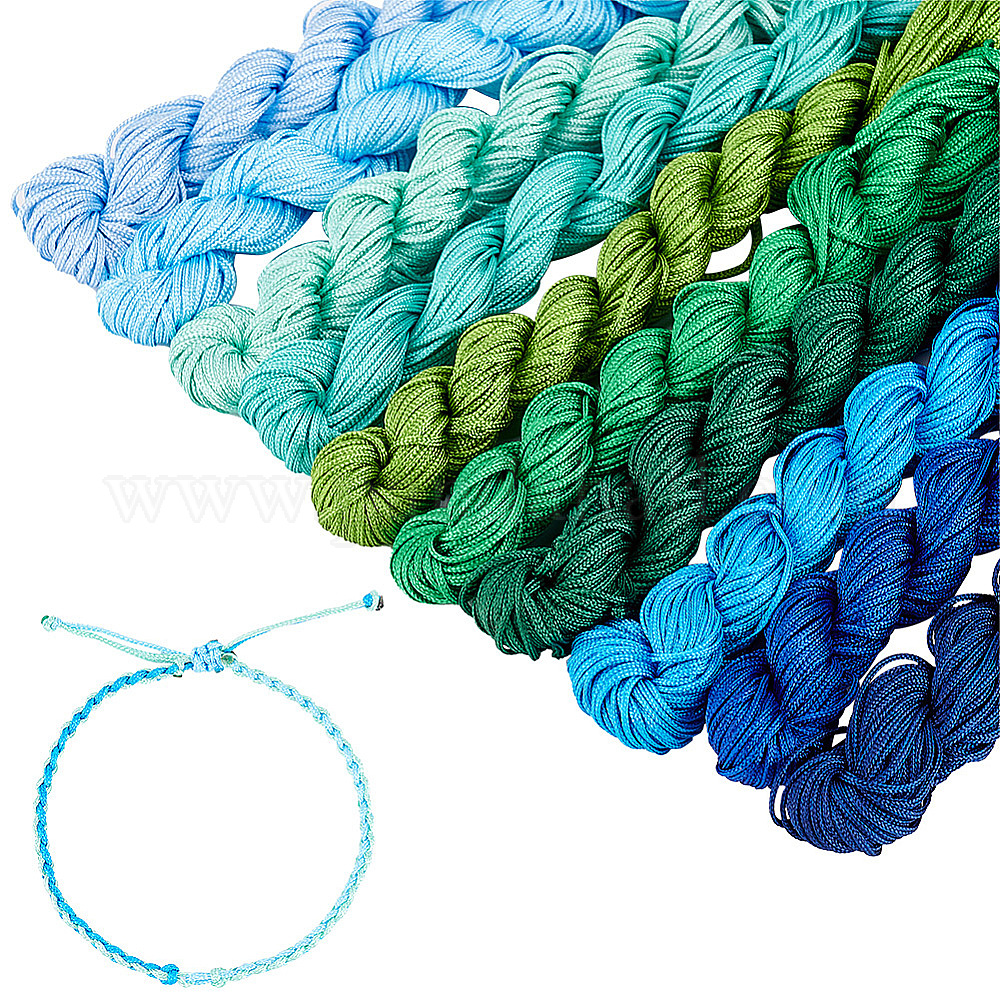 Wholesale PandaHall Elite 9 Bundles 9 Colors Nylon Chinese Knotting ...