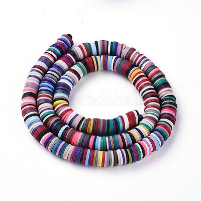 Wholesale Flat Round Eco-Friendly Handmade Polymer Clay Beads ...