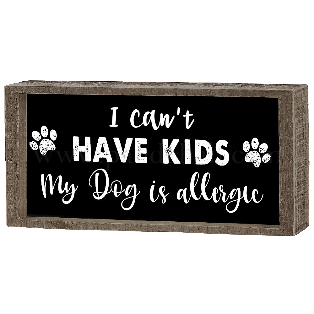 Wholesale CHGCRAFT Inset Box Sign Carved Wooden Display Board Sign ...