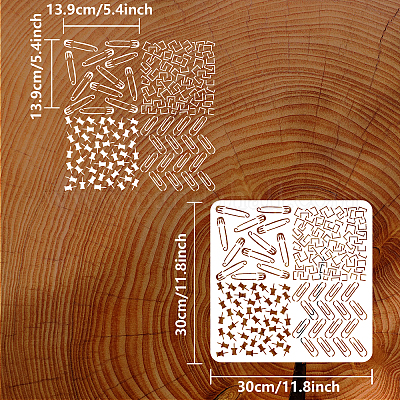 Wholesale FINGERINSPIRE Stationery Stencils 11.8x11.8 inch Pins ...