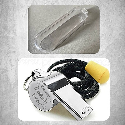 Wholesale CREATCABIN Stainless Steel Whistles with Lanyard Loud Crisp ...