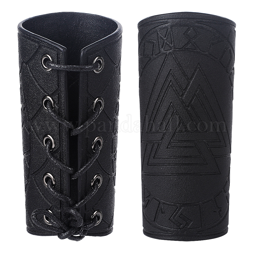 Wholesale GORGECRAFT 2PCS Leather Gauntlet Wristband Medieval Armor ...