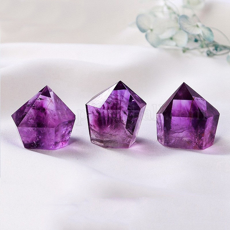 Wholesale Tower Natural Amethyst Display Decorations - Pandahall.com
