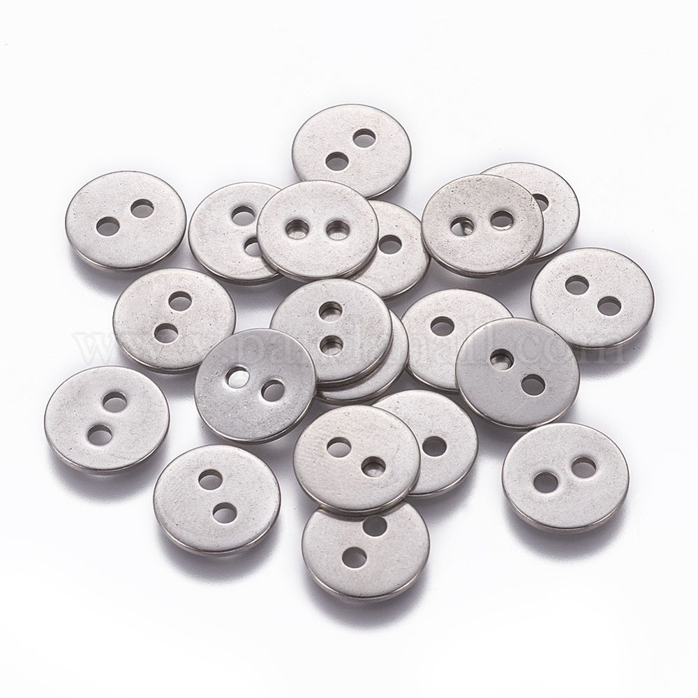 Wholesale 201 Stainless Steel Buttons - Pandahall.com