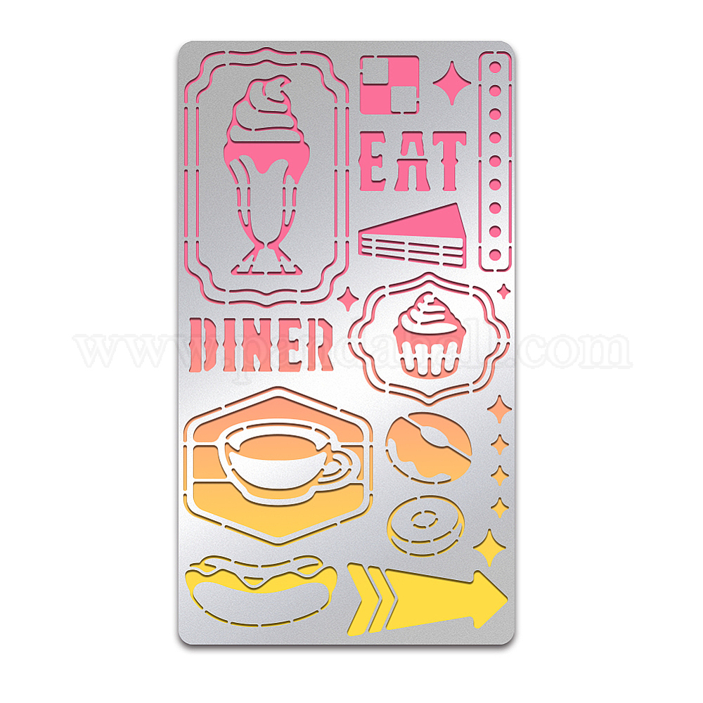 Wholesale Retro Diner Stainless Steel Metal Stencils Cutting Dies ...