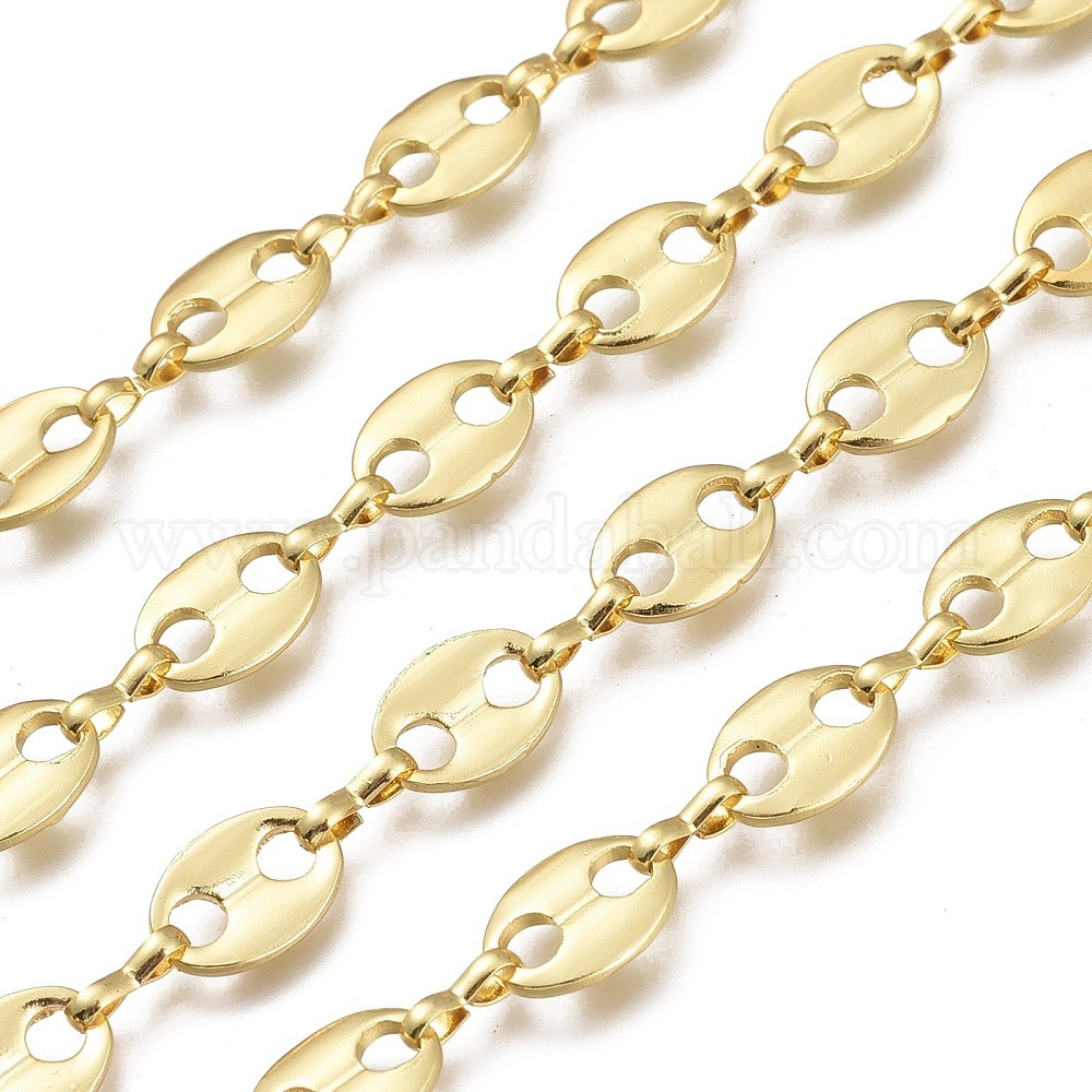 Wholesale Handmade Brass Coffee Bean Chain - Pandahall.com