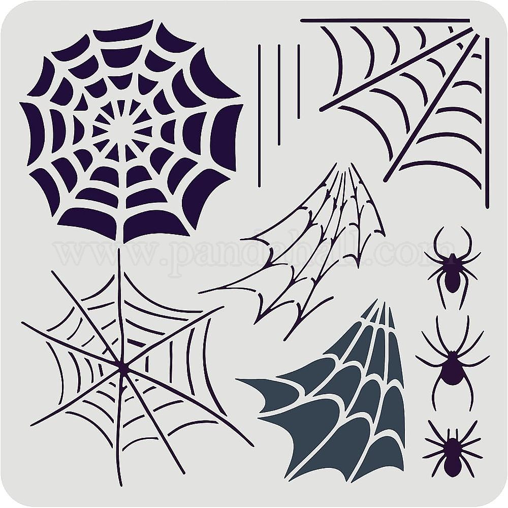 Wholesale FINGERINSPIRE Spiderweb Stencil 30x30cm Reusable Spiderweb ...
