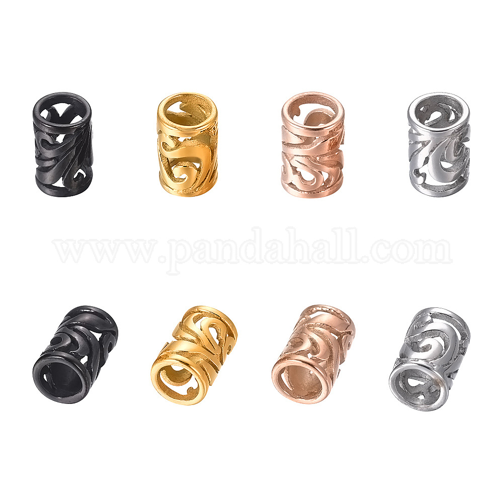 Wholesale UNICRAFTALE 4 Colors about 8pcs 10mm Long European Beads 5mm ...
