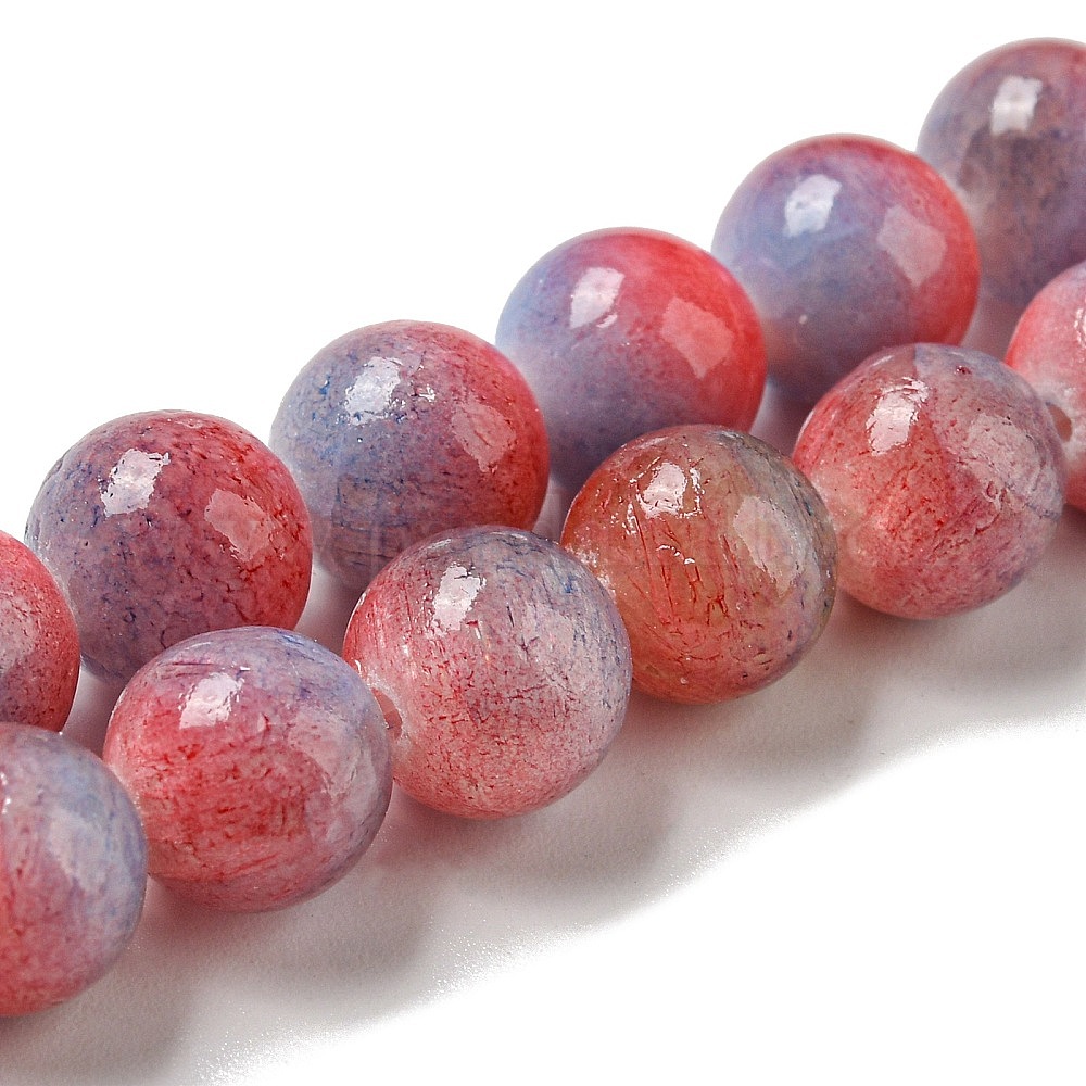 Wholesale Dyed Natural White Jade Beads Strands - Pandahall.com
