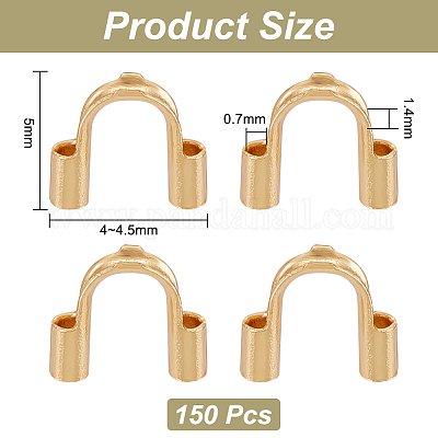 Wholesale UNICRAFTALE 150Pcs Real 18K Gold Plated 304 Surgical ...