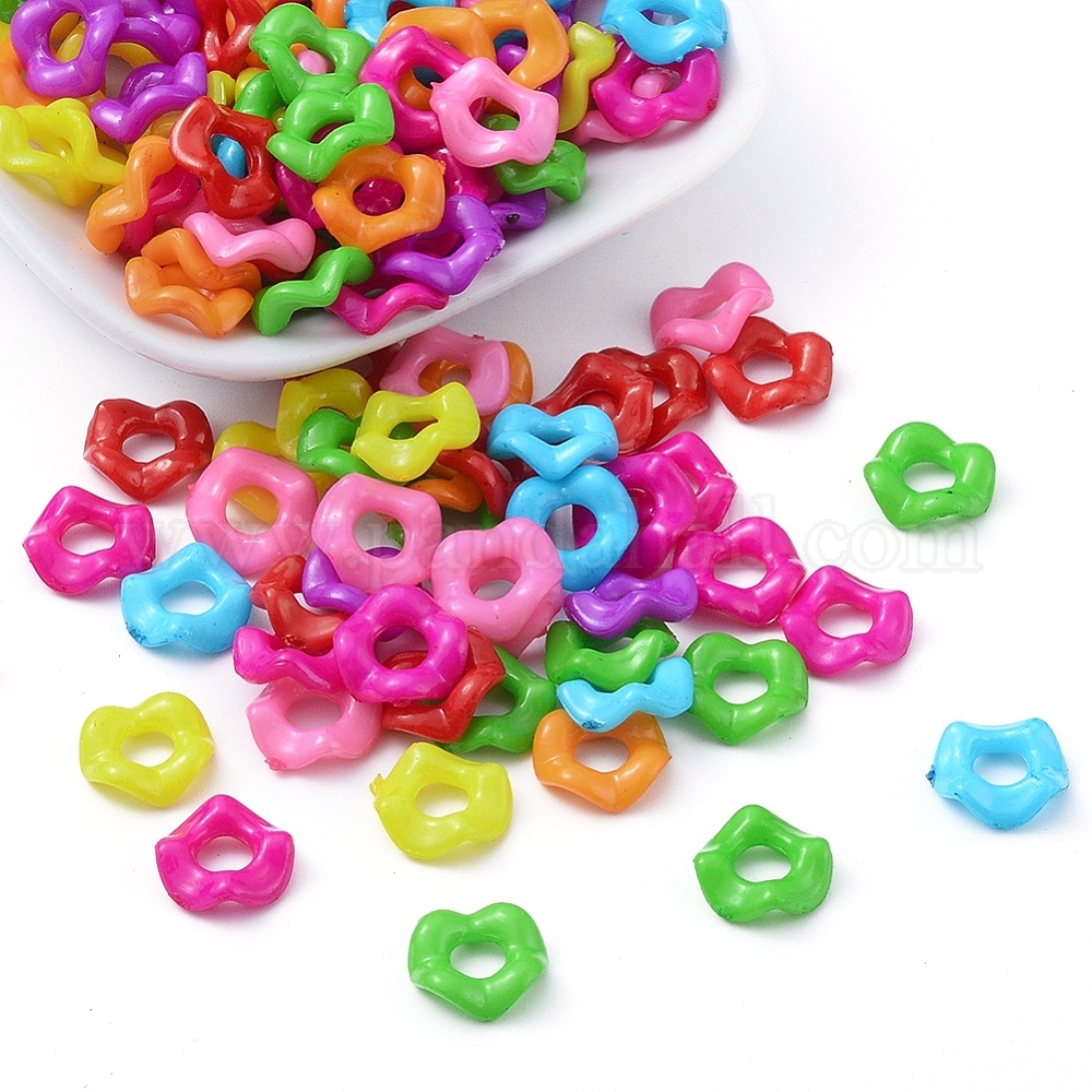 Wholesale Opaque Acrylic Large Hole Beads - Pandahall.com