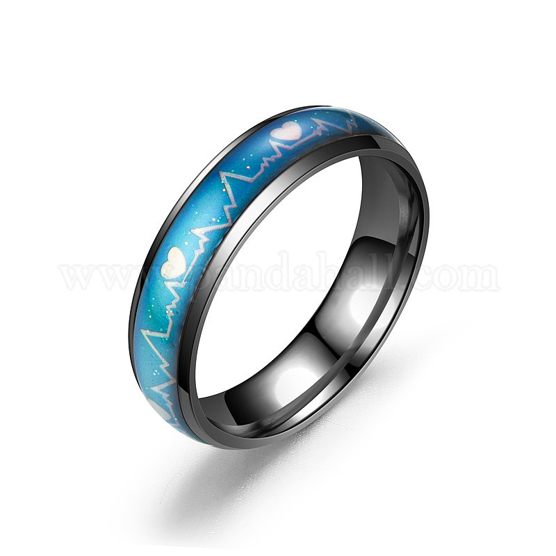 Wholesale Heart Beat Mood Ring - Pandahall.com