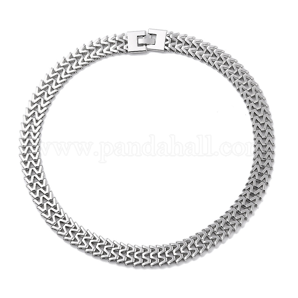 Wholesale 304 Stainless Steel Mesh Chain Necklaces - Pandahall.com