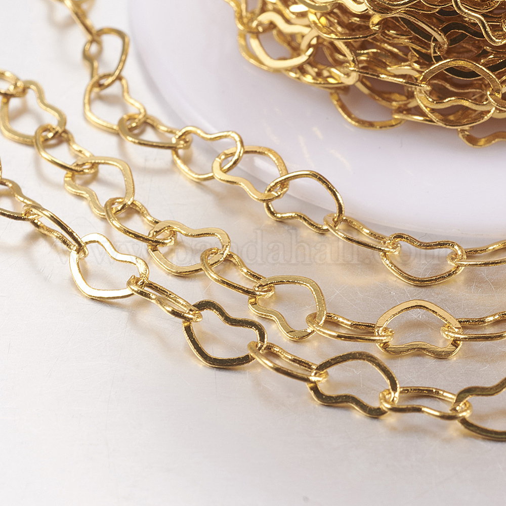 Wholesale Rack Plating Brass Handmade Chains - Pandahall.com