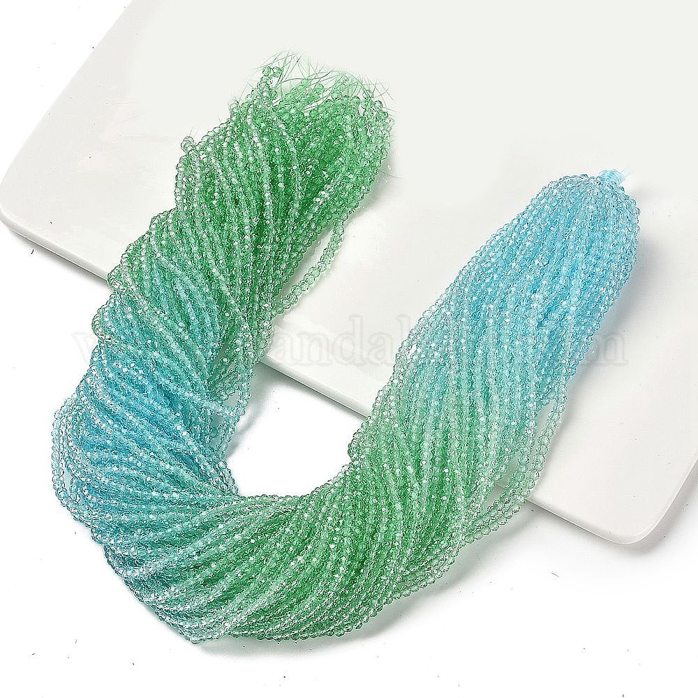 Wholesale Transparent Painted Glass Beads Strands - Pandahall.com