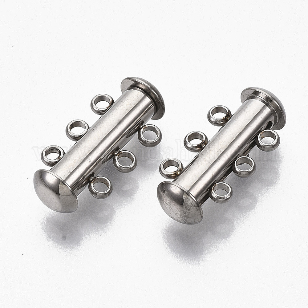 Wholesale Tarnish Resistant 304 Stainless Steel Slide Lock Clasps ...