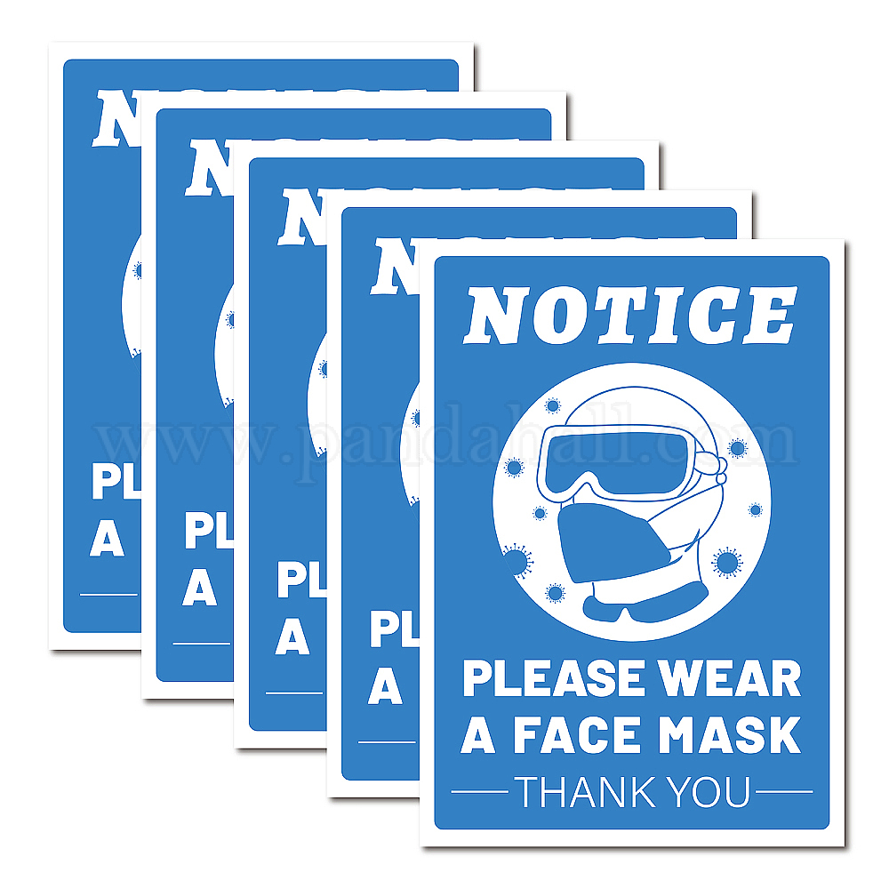 Wholesale Waterproof PVC Warning Sign Stickers - Pandahall.com