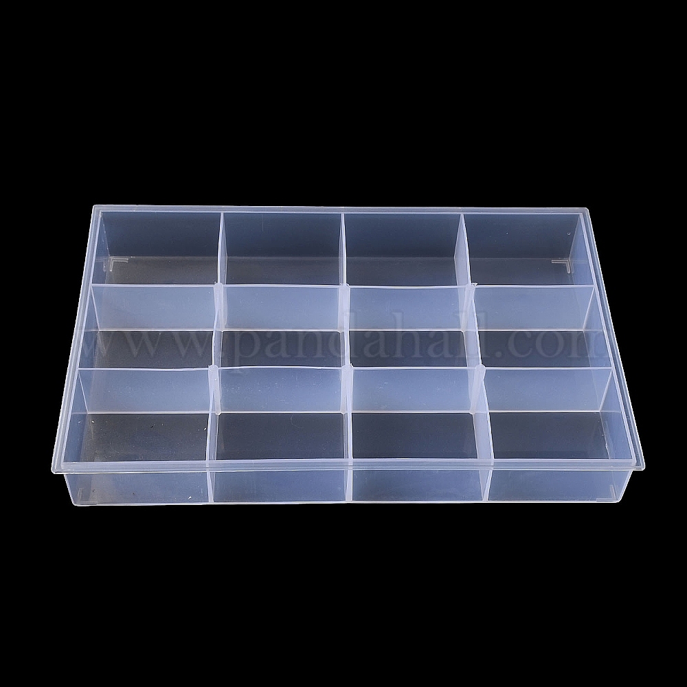 Wholesale 12 Grids Transparent Plastic Jewelry Trays - Pandahall.com