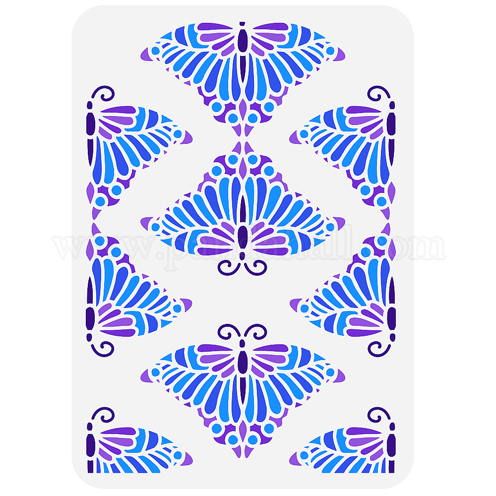 Wholesale FINGERINSPIRE Butterfly Stencil 8.3x11.7 inch Plastic ...