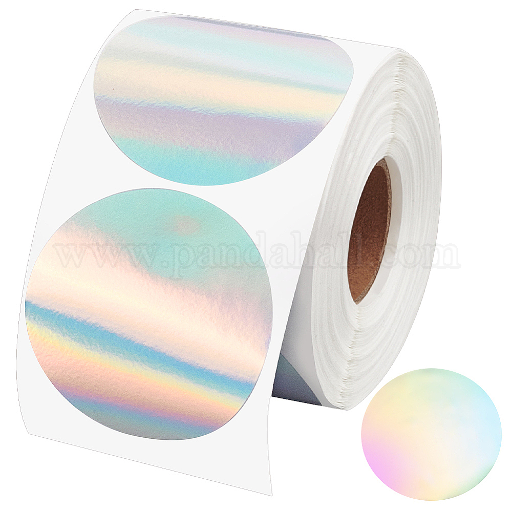 Wholesale FINGERINSPIRE 400 Pcs Holographic Circle Thermal Sticker 1.9 ...