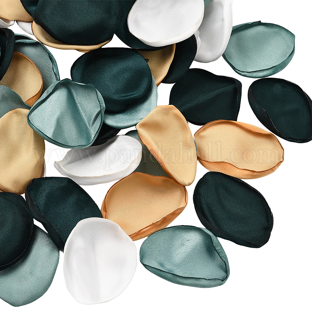 Pétalos de rosa artificiales de poliéster al por mayor para bisuterías ...