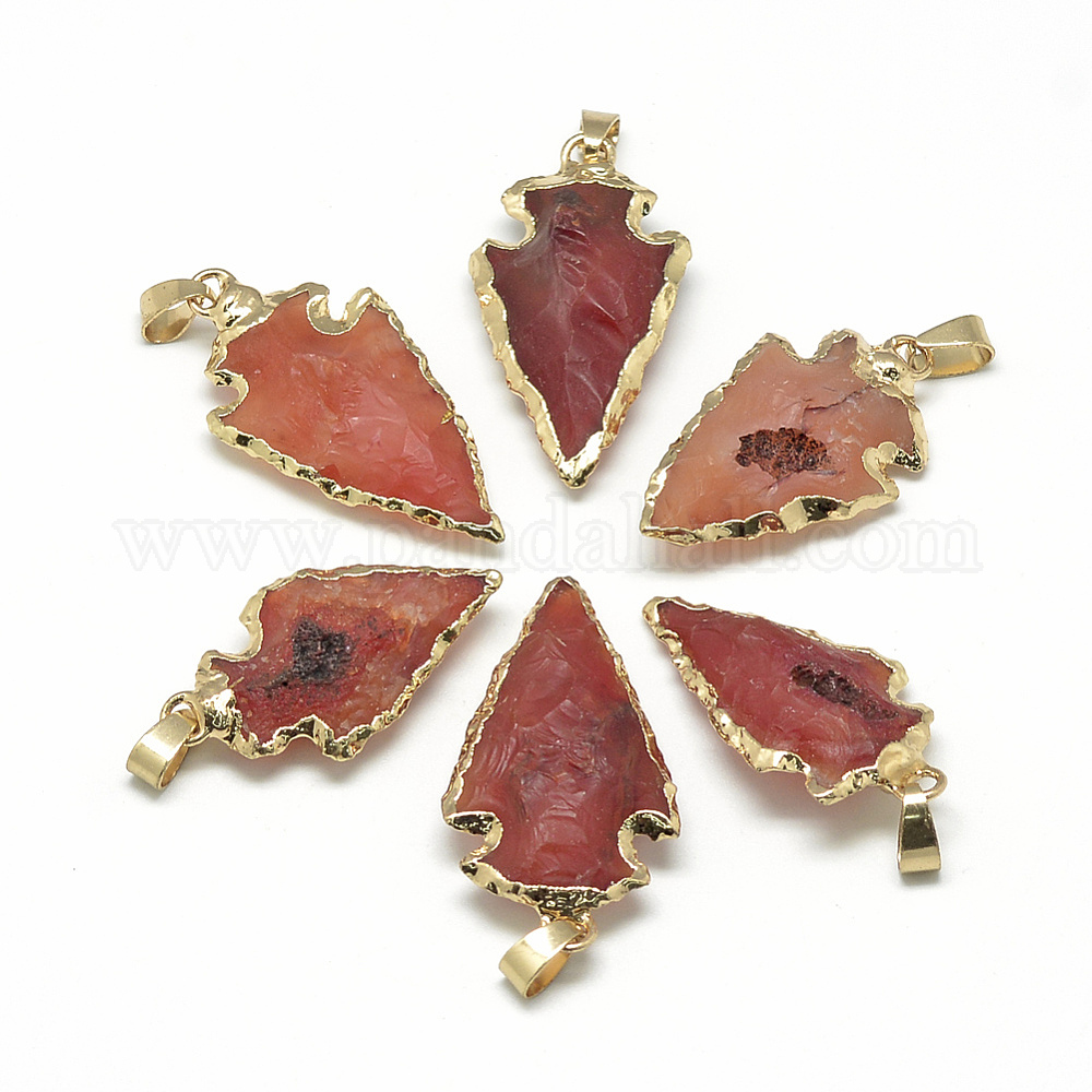 Wholesale Natural Red Agate Pendants - Pandahall.com
