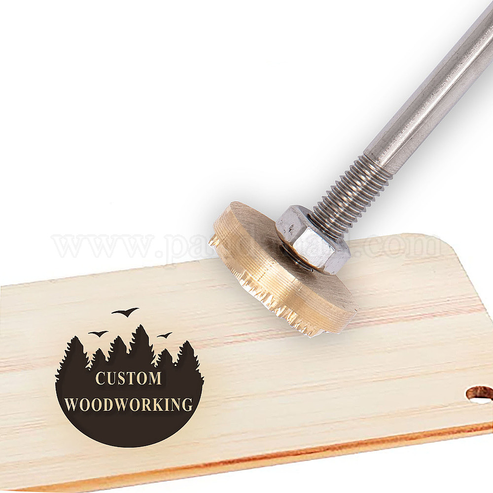 Superfindings 30mm legno e uccelli modello testo personalizzato ...