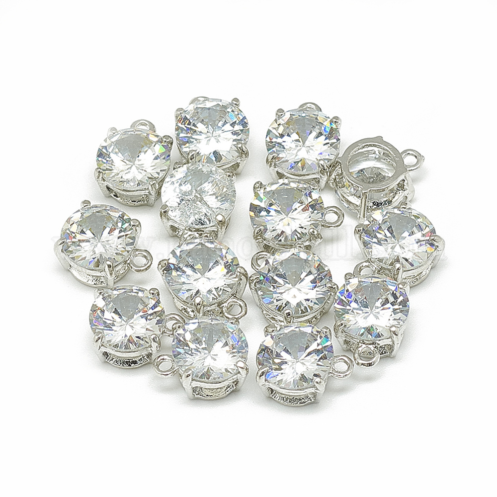 Wholesale Alloy Cubic Zirconia Charms - Pandahall.com