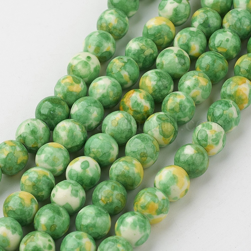 Wholesale Natural Ocean White Jade Bead Strands - Pandahall.com