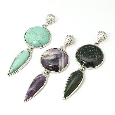 Wholesale Natural & Synthetic Mixed Stone Big Pendants - Pandahall.com