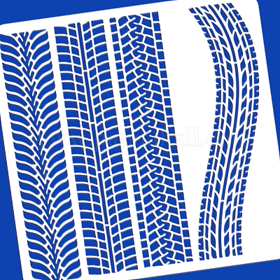 Wholesale BENECREAT Tire Tracks Painting Stencil - Pandahall.com