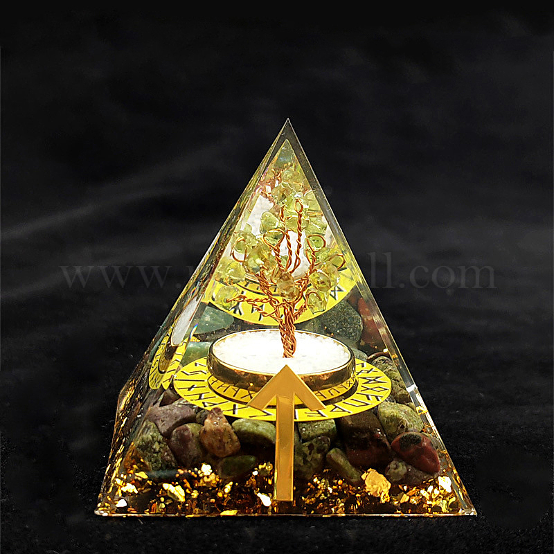 Wholesale Viking Rune Symbol-God of War Orgonite Pyramid Resin Display ...