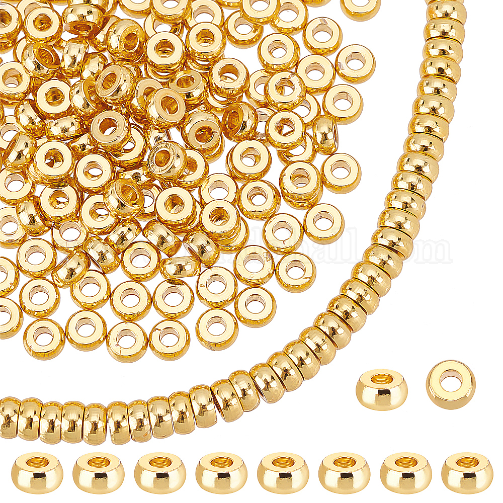 Wholesale PandaHall 240pcs 18K Gold Disc Spcer Beads - Pandahall.com