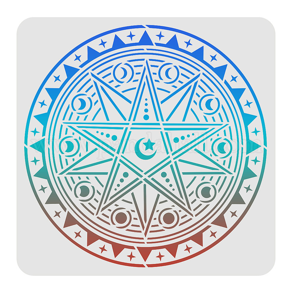 Wholesale FINGERINSPIRE Magic Array Pattern Stencil 30x30cm Mandala Dot ...