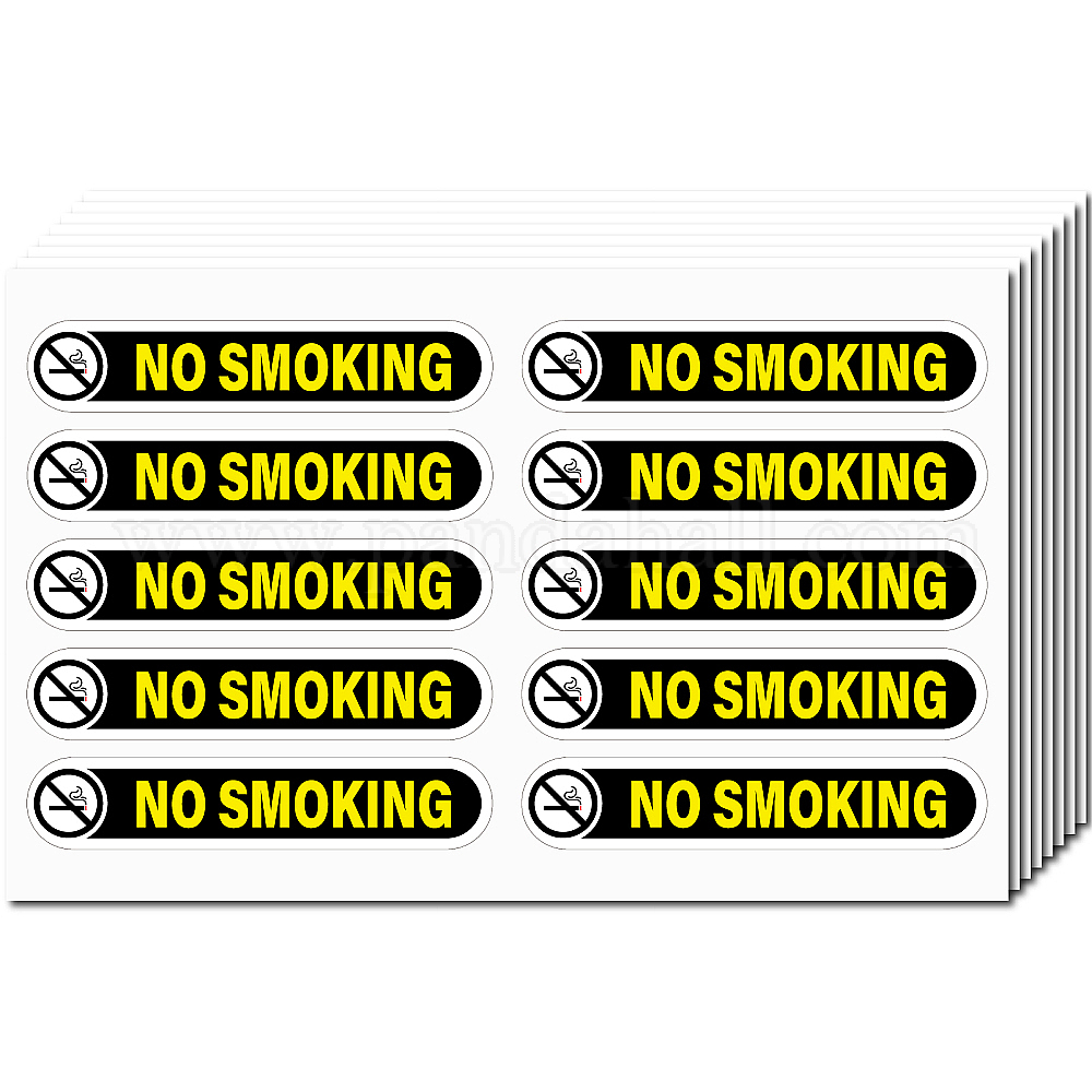 Wholesale CREATCABIN 8 Sheets No Smoking Stickers Mini Vinyl Warning ...