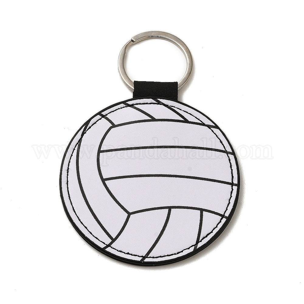Wholesale Sport Theme PU Leather Keychain - Pandahall.com