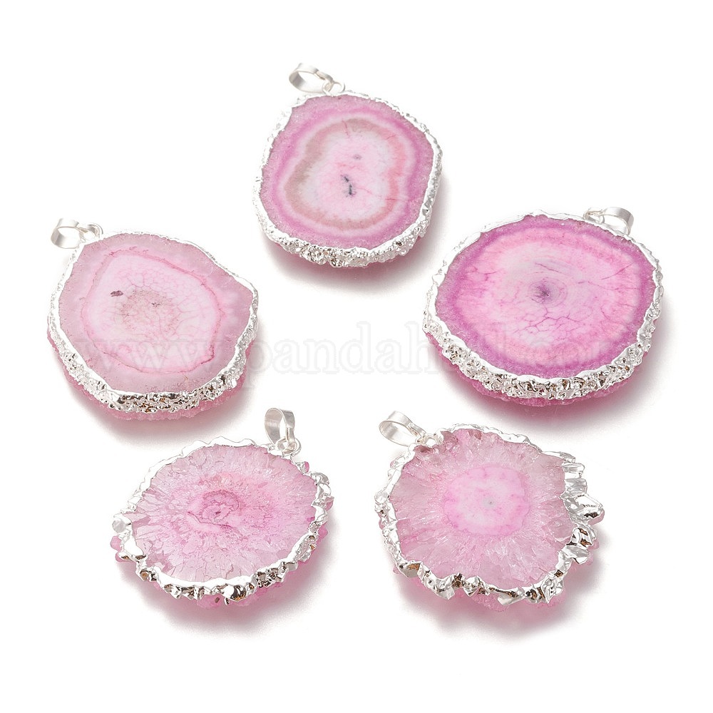 Wholesale Dyed Natural Druzy Solar Quartz Crystal Pendants - Pandahall.com