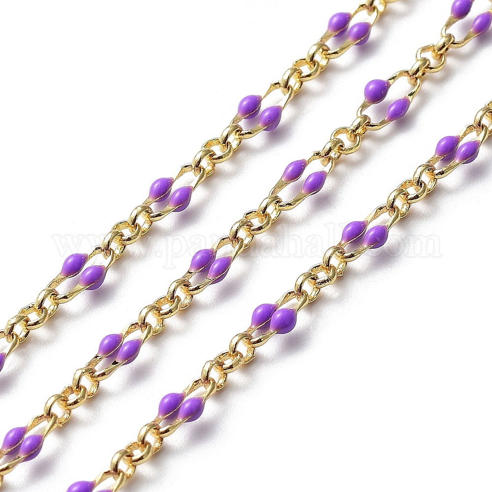 Wholesale Enamel Oval Link Chains - Pandahall.com