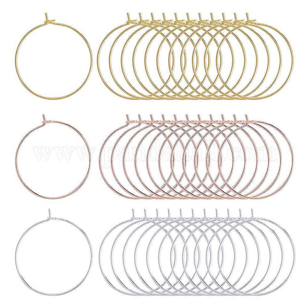 Wholesale SUNNYCLUE 150PCS 3 Colors 20mm Brass Wine Glass Charms Round ...